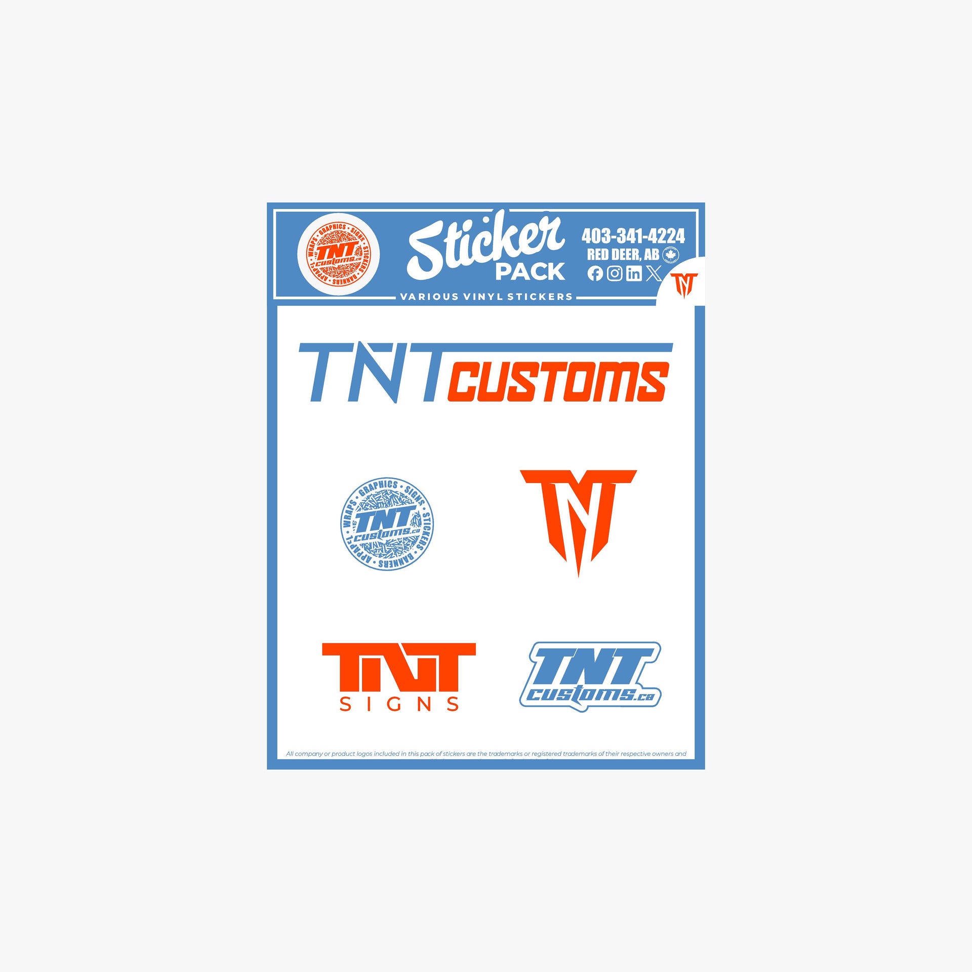Sticker Pack – TNT Customs Signs & Graphics